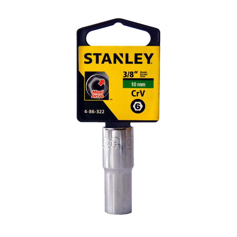 Copa Hexagonal Larga 3/8" x 10mm STANLEY