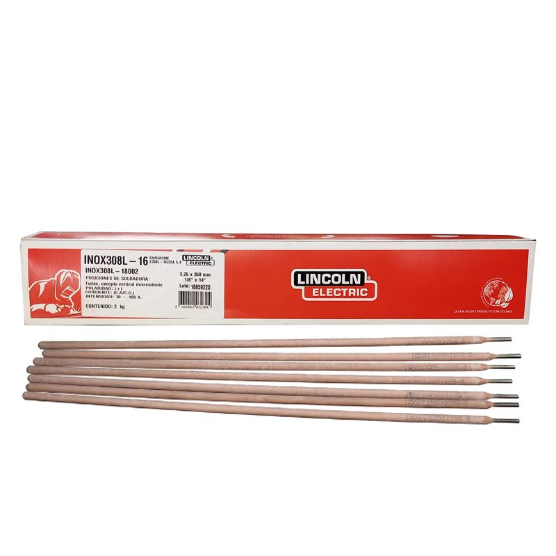 Soldadura eléctrica inoxidable 308L 1/8" LINCOLN